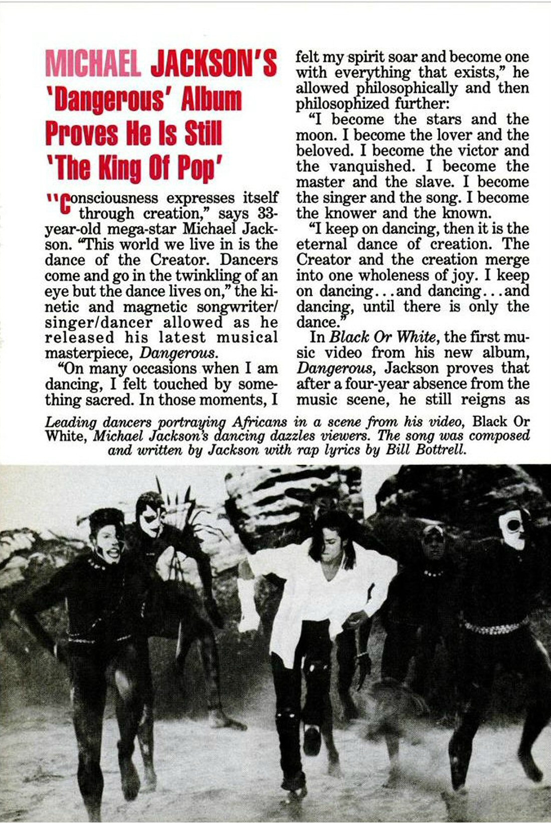 MJ’s Dangerous Album Proves He Is Still The King Of Pop – Jet, 2 ...