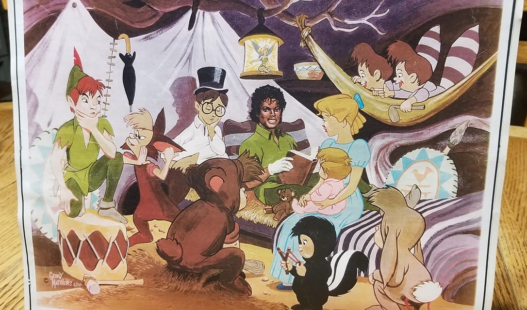 Michael Jackson en Peter Pan, par Gerry Matthews